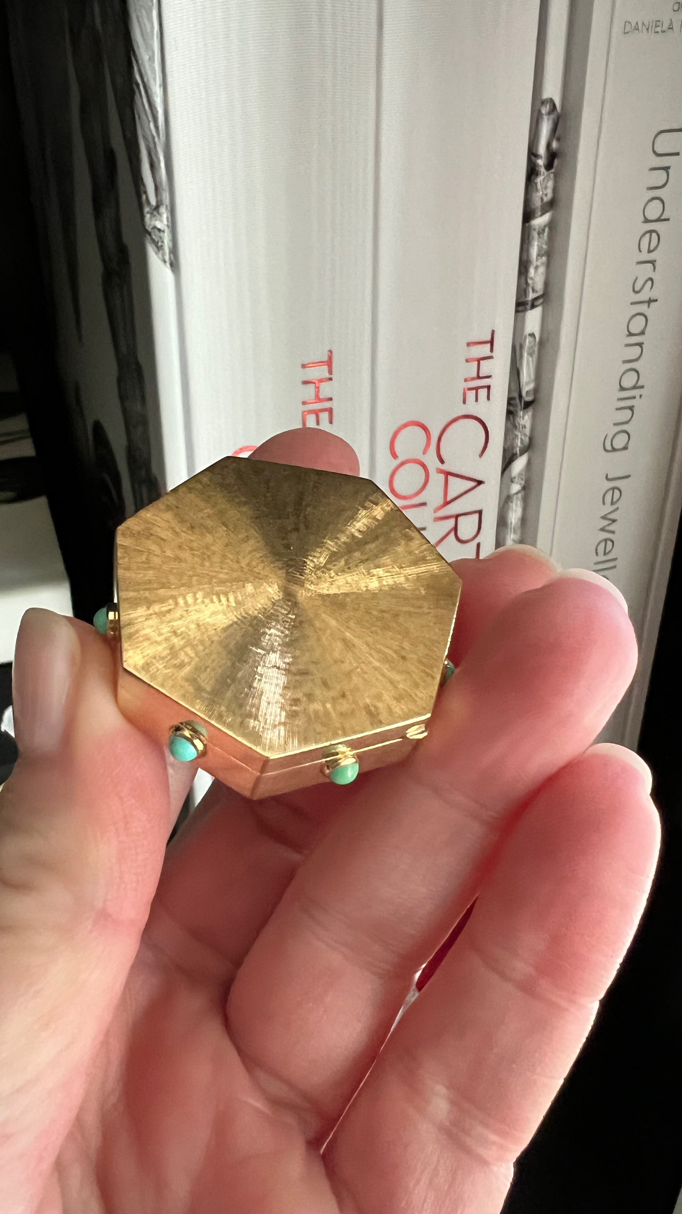 Vintage Cartier 14K Pill Box with Turquoise – The Curated Jewelry Box