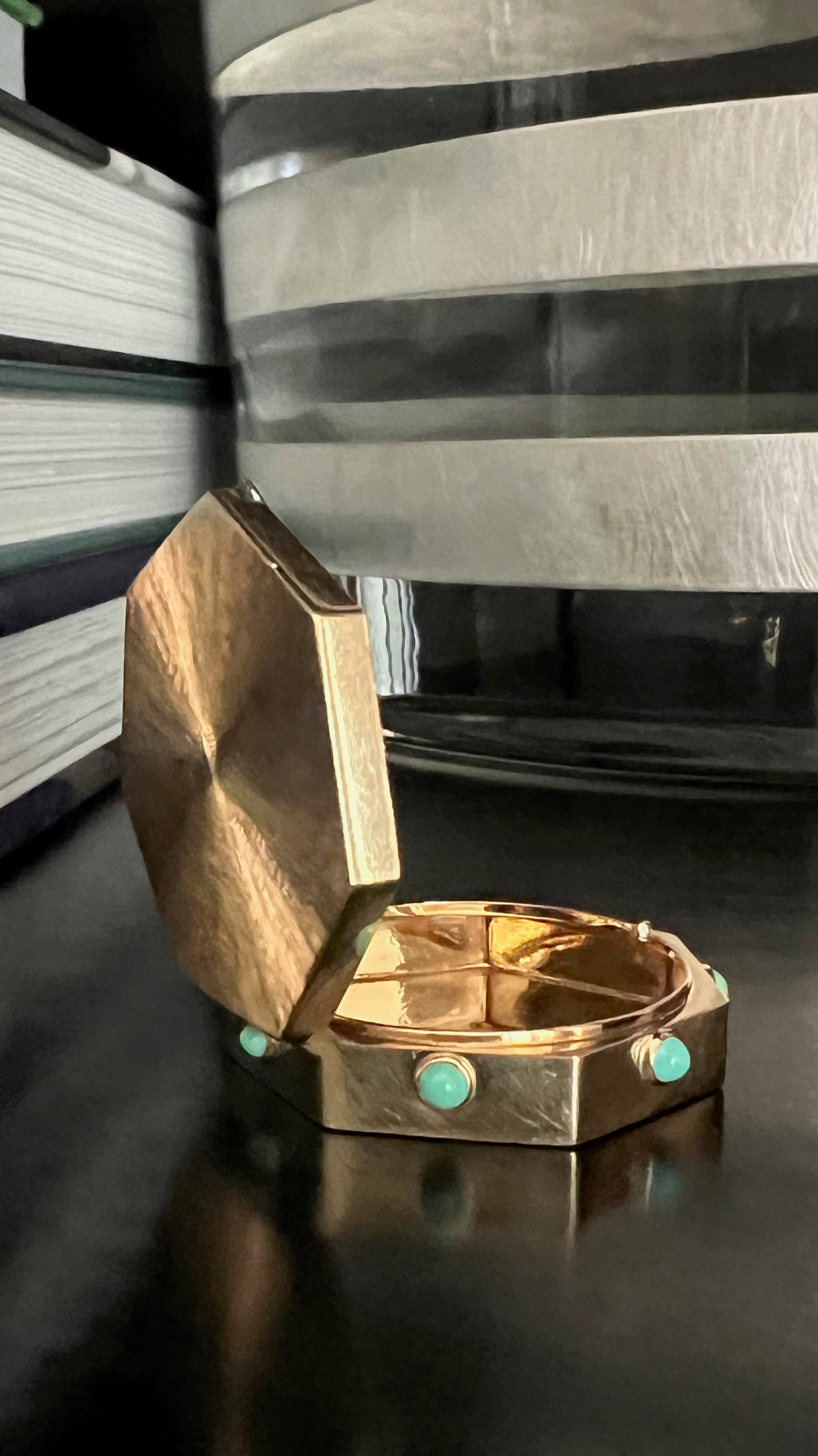 Vintage Cartier 14K Pill Box with Turquoise – The Curated Jewelry Box