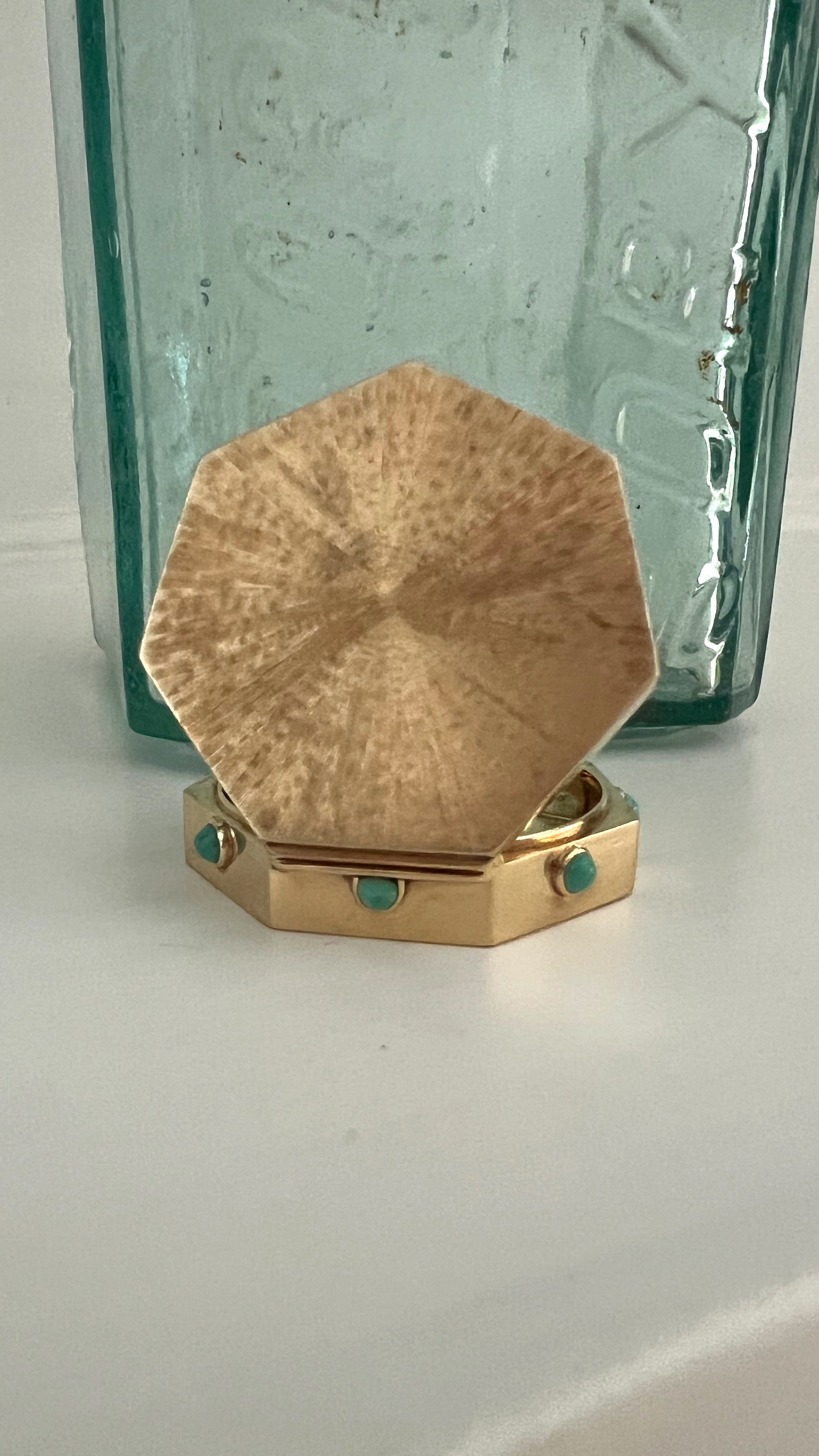 Vintage Cartier 14K Pill Box with Turquoise – The Curated Jewelry Box